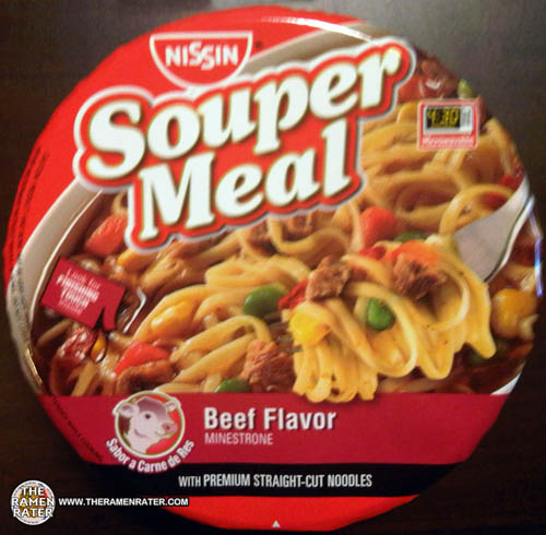 #209: Nissin Souper Meal Beef Flavor Minestrone with Premium Straight ...