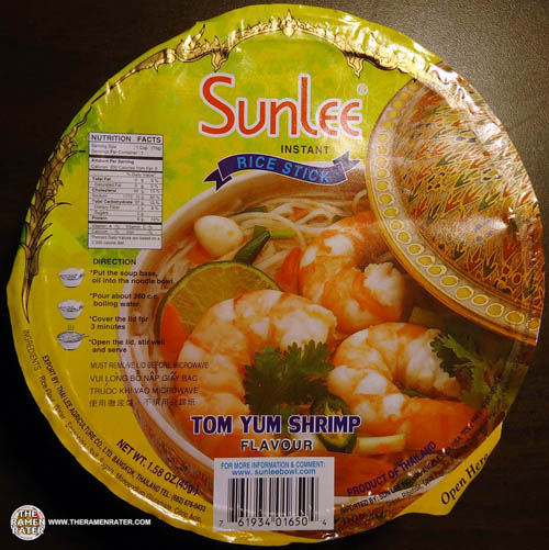#820: Sunlee Tom Yum Shrimp Flavour Instant Rice Stick - THE RAMEN RATER