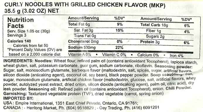 Re-Review: Indomie Curly Noodles With Grilled Chicken Flavour (Mie ...