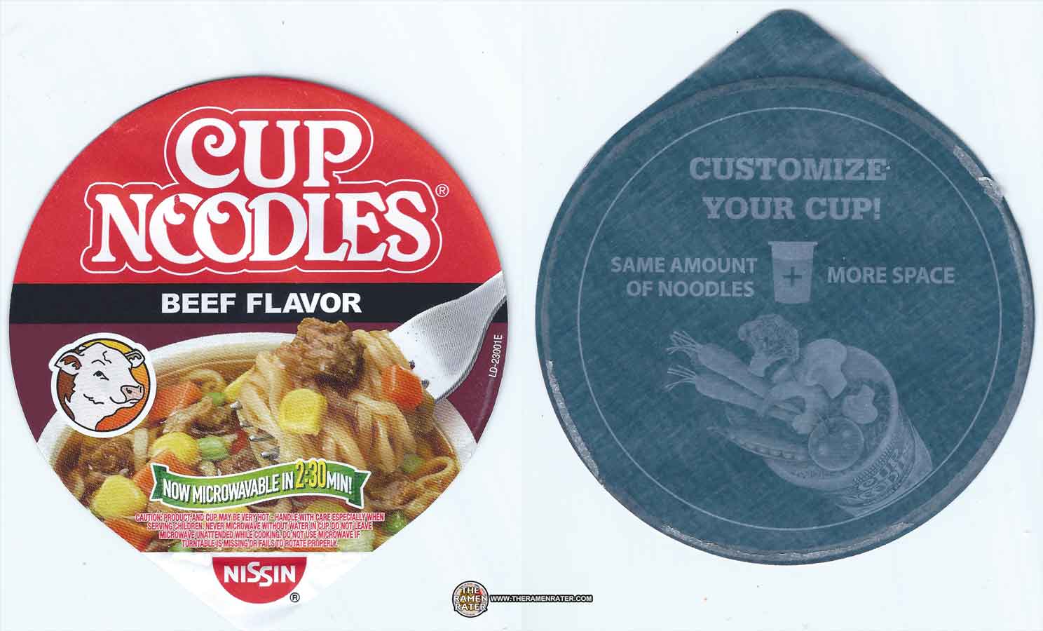 #1802: Nissin Cup Noodles Ramen Noodle Soup Beef Flavor [New Package ...