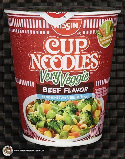 #2538: Nissin Cup Noodles Very Veggie Beef Flavor Ramen Noodle Soup ...