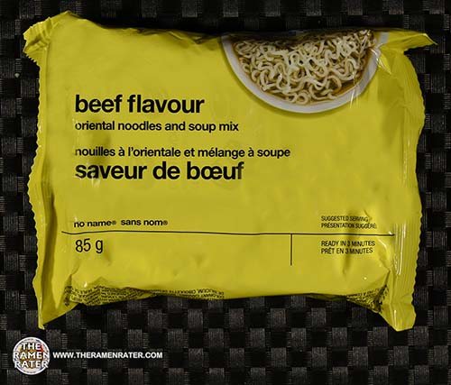 #3349: No Name Beef Flavour Oriental Noodles And Soup Mix - Canada