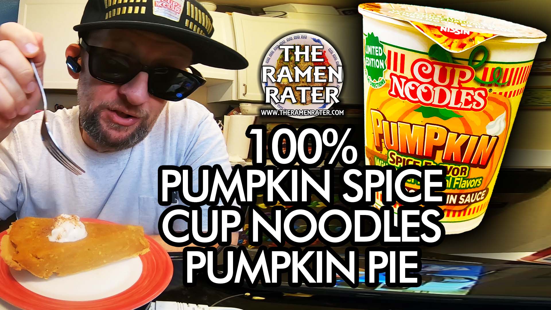 Pumpkin Pie Made From 100% Nissin Cup Noodles Pumpkin Spice Flavor