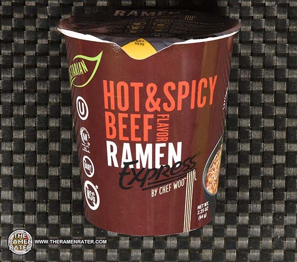 #4245: Ramen Express By Chef Woo Hot & Spicy Beef Flavor - USA